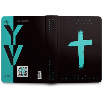 Bíblia NTLH YouVersion Cruz Menta - Livraria Shalom